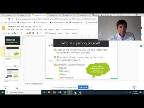 How to Submit Roanoke Cold Case Activity - YouTube