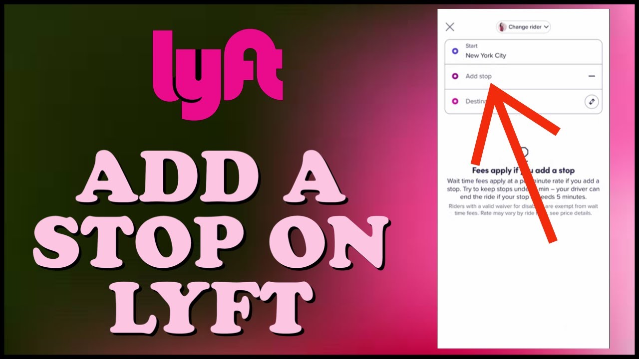 How to Add a Stop to Lyft App 2024? - YouTube