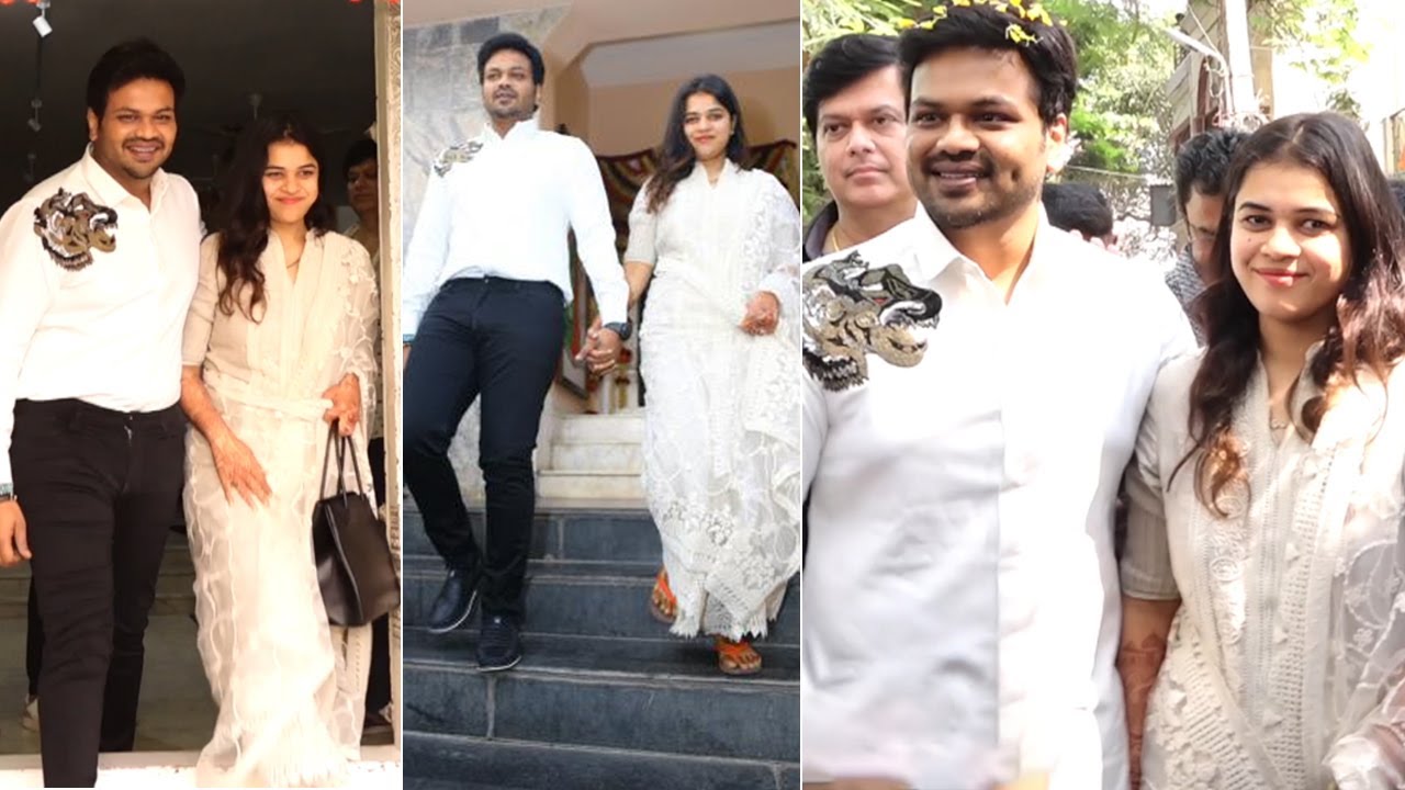 Manchu Manoj And Bhuma Mounika Visited Bhuma Nagi Reddy & Shobha Nagi ...