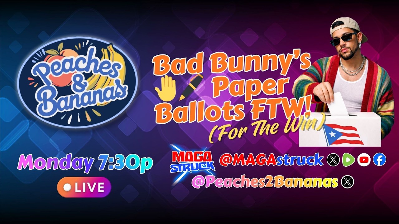 Bad Bunny's 🇵🇷 Paper Ballots FTW - YouTube