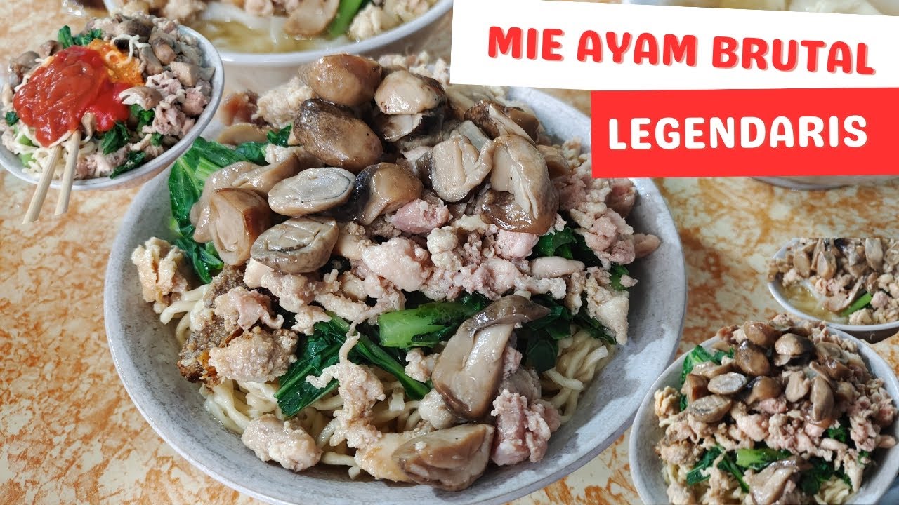 MIE AYAM BRUTAL PORSI JUMBO LEGENDARIS - MIE AYAM BANG BEDO - YouTube