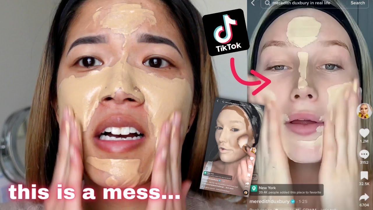 Trying The Viral Meredith Duxbury Foundation Routine Youtube