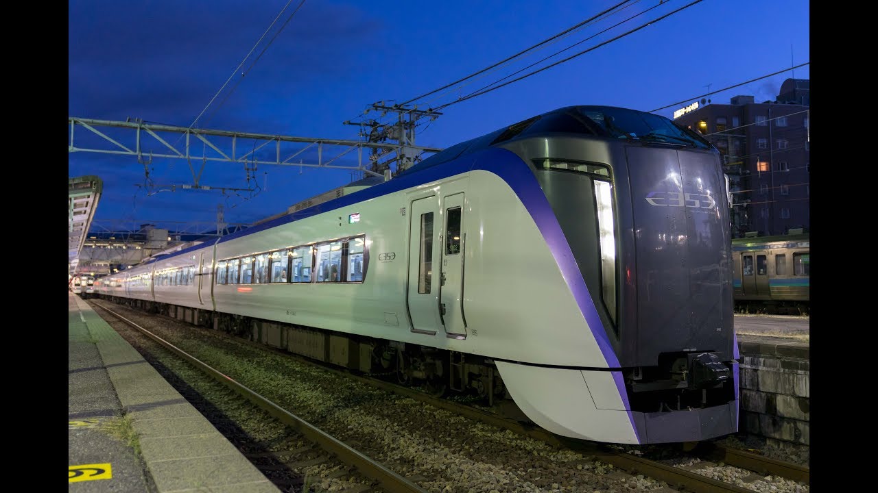 上諏訪駅を発着するE257系、E353系、四季島、211系 - YouTube