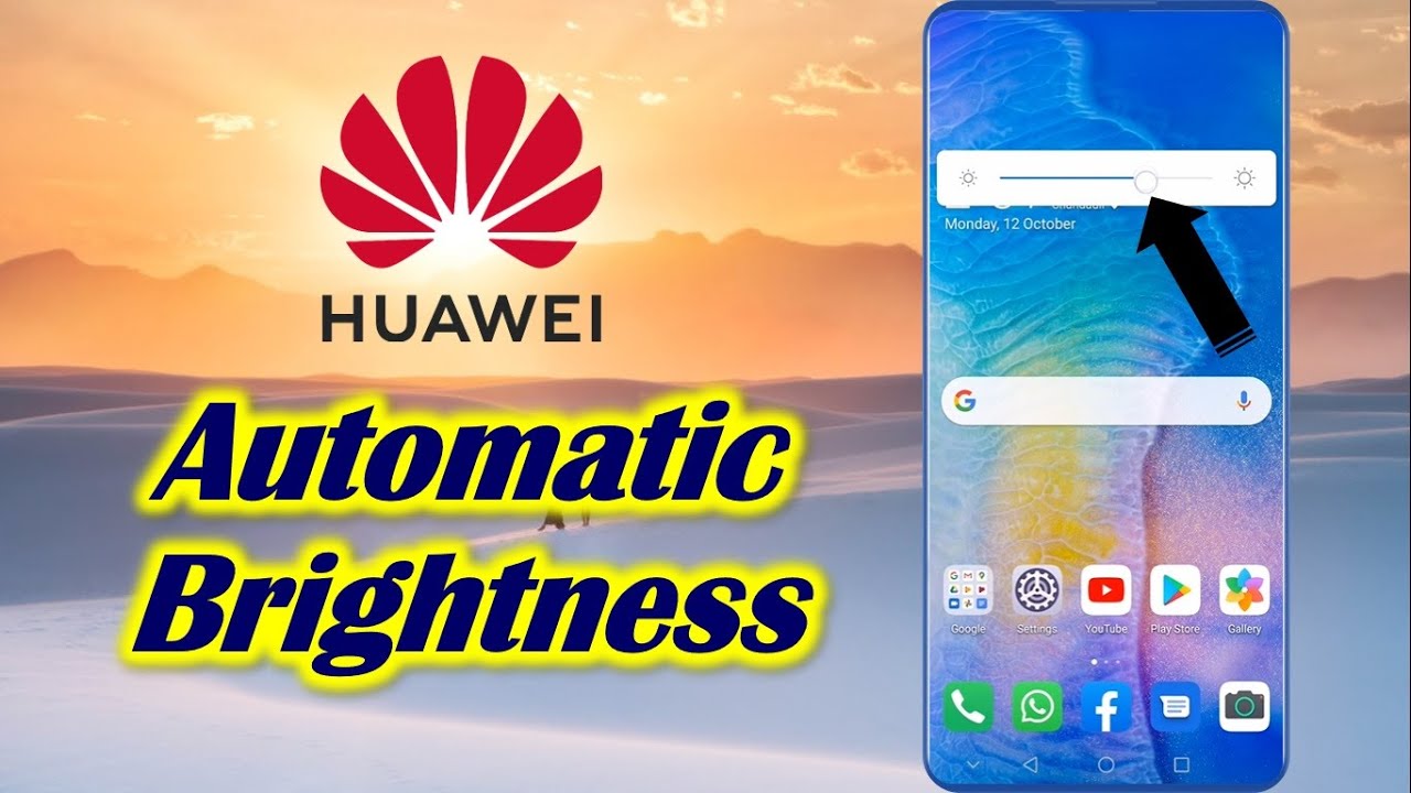 Turn on Automatic Brightness in Huawei - YouTube