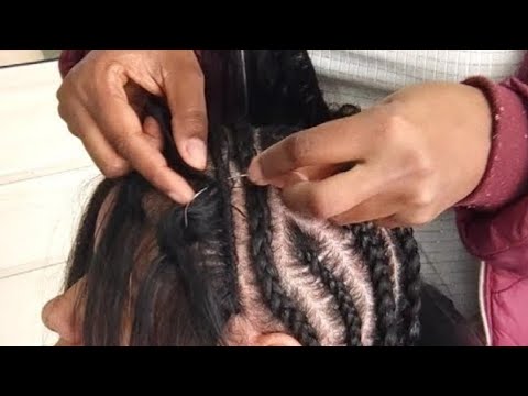 Acabamento Impecável 😉 Entrelace de Cabelo Liso Flip Over Method - YouTube