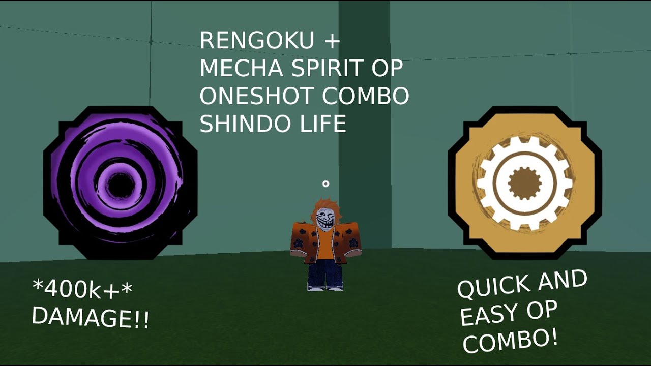 Rengoku + Mecha Spirit OP Oneshot Combo | Shindo Life Roblox - YouTube