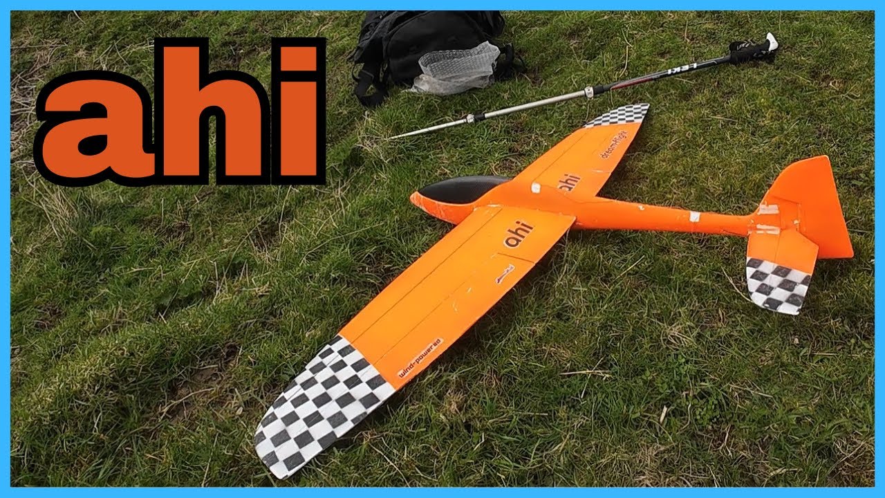Ahi RC Glider Slope Soaring on my Local Hill - YouTube