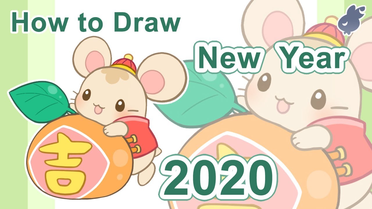 【繪畫教學】如何畫新年2020 How to draw | New Year 2020(Step By Step Drawing) - YouTube