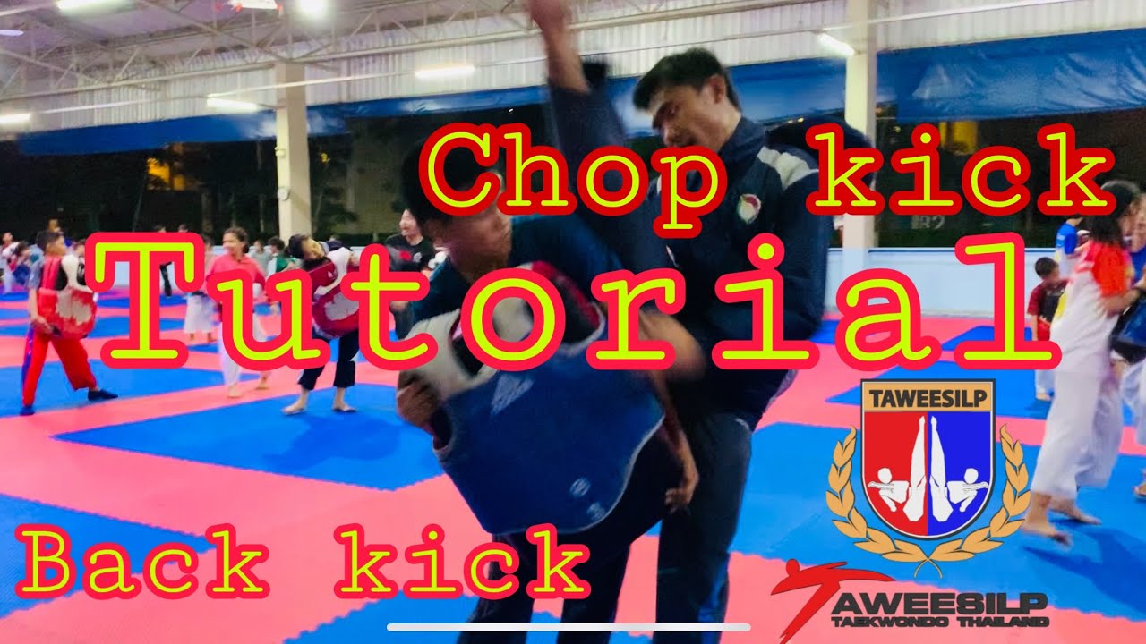 Taekwondo Back kick&Chop kick Tutorial - YouTube