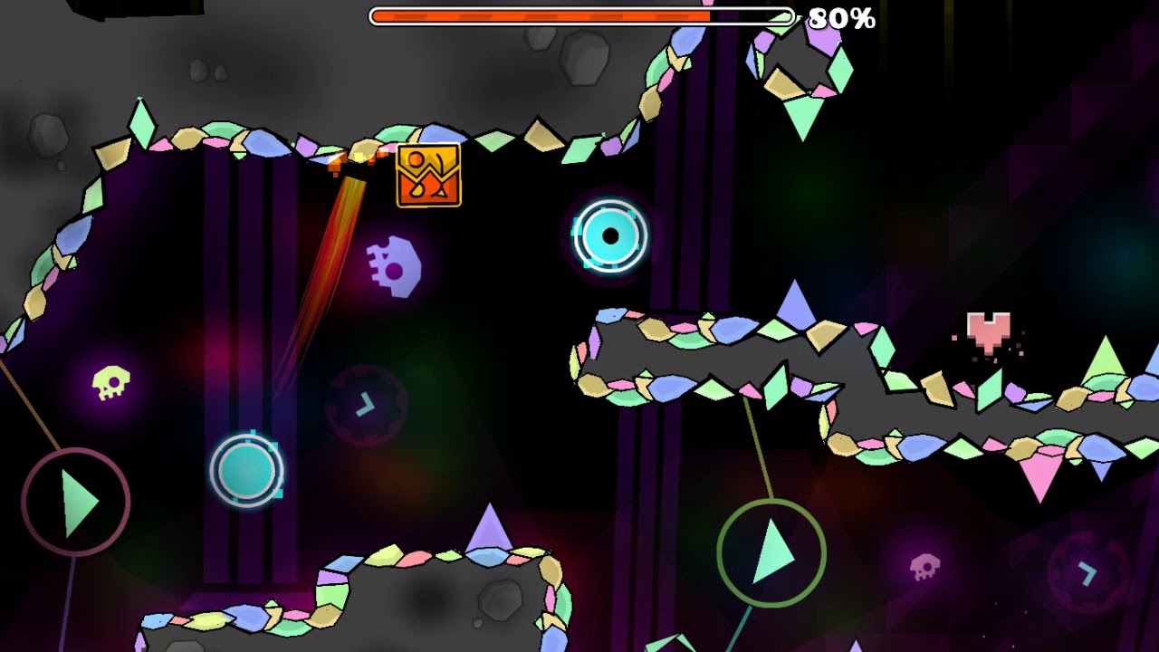 Geometry Dash- Crystal Gauntlet (Lvl 4) Prismarine by SirHadoken - YouTube