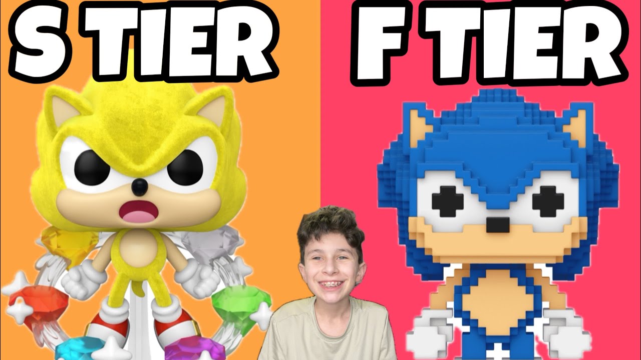 Ranking every single sonic funko pop on a tier list! - YouTube