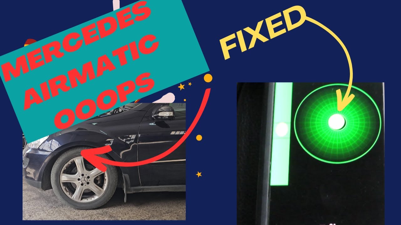 Fixing a Mercedes ML320 Airmatic Suspension Fault For Free - YouTube