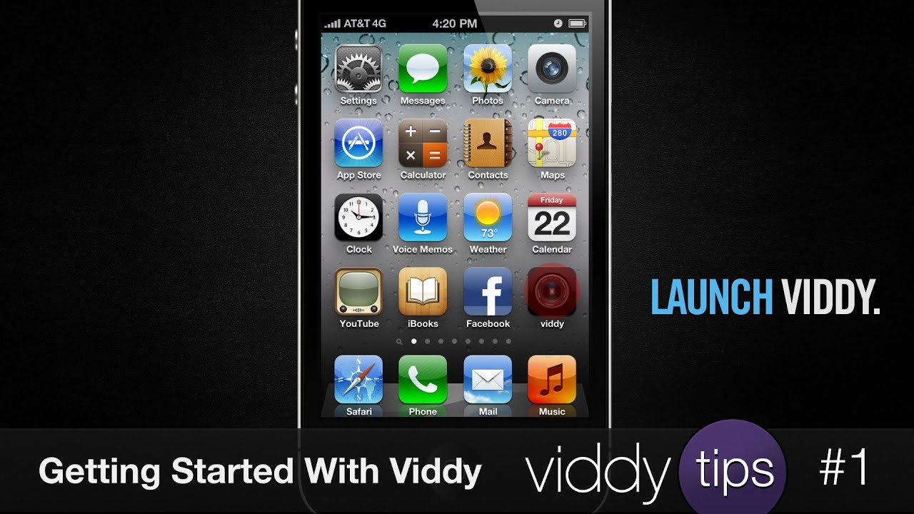 Getting Started With Viddy on iOS, Viddy Tip #1 - YouTube