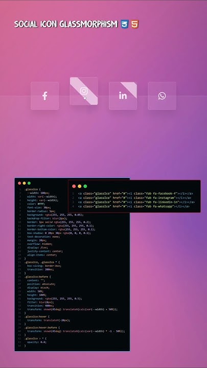 Social Media Icons Js Css And Html🧑‍💻 Coding Programming 2024 Htmlcssjs Frontend Webdev