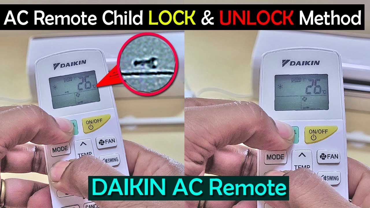 How To Set CHILD Lock At Daikin Ac Remote DAIKIN AC Child Lock How To Set CHILD Lock At Daikin Ac Remote DAIKIN AC Child Lock