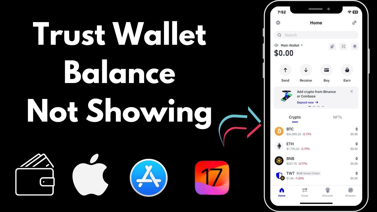 Trust wallet not showing balance / Trust Wallet Update / 2024 - YouTube
