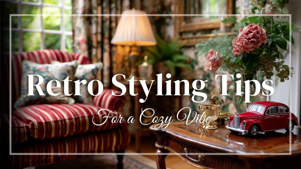 Vintage Living Room Makeover: Styling Tips for a Cozy Retro Vibe - YouTube
