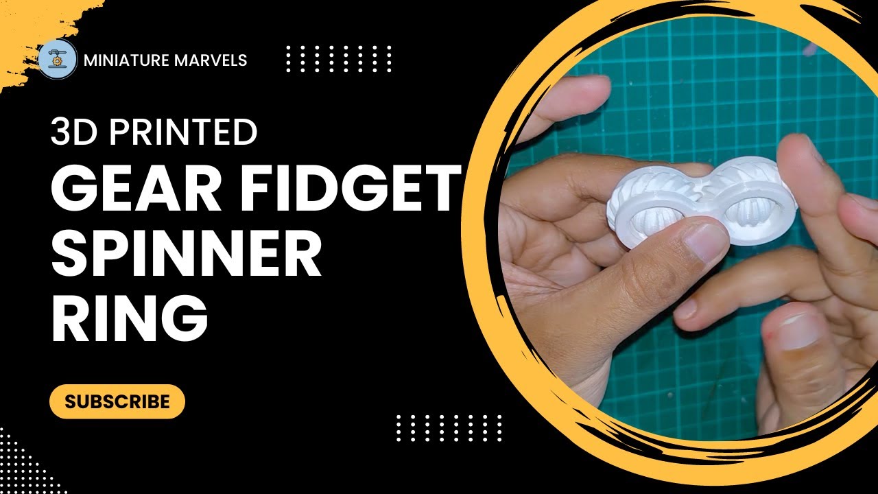 Useful 3D Print | Gear Fidget Spinner Ring - YouTube
