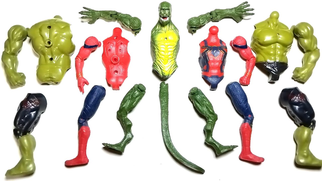 UNBOXING AVENGERS! Lizard, Spiderman, Hulk Smash, #avengerstoys - YouTube