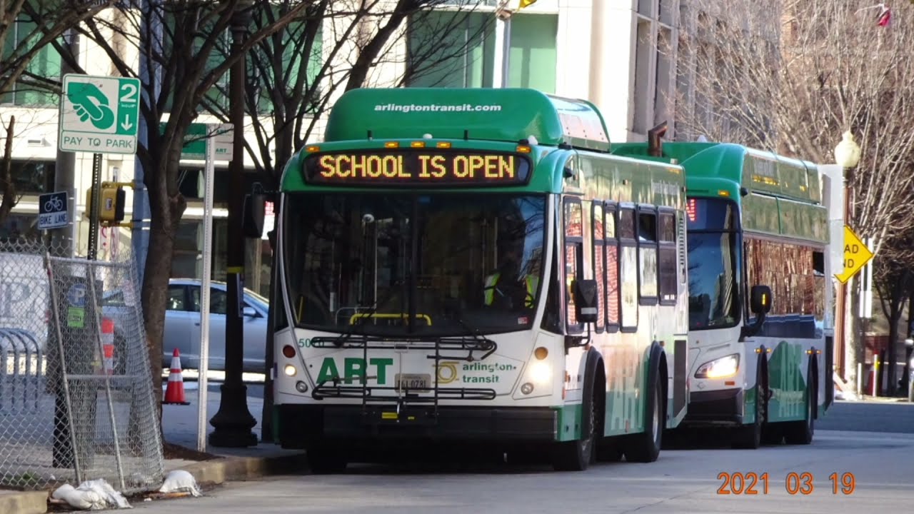 Arlington Transit ART Bus Compilation at Ballston (6/25/2021) - YouTube