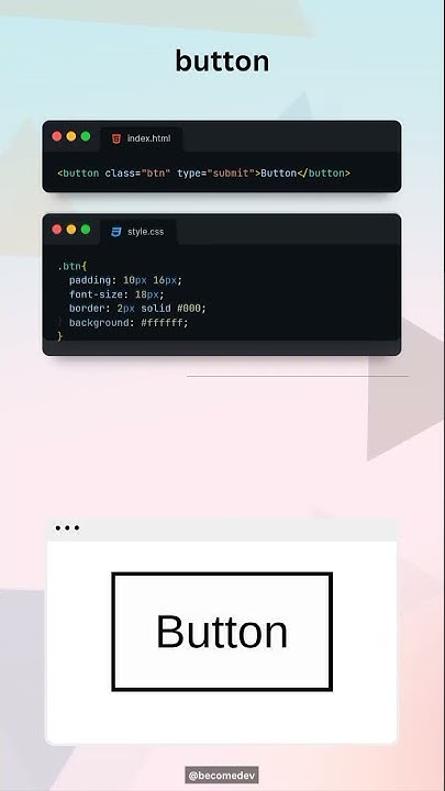 simple Button UI design with css - YouTube