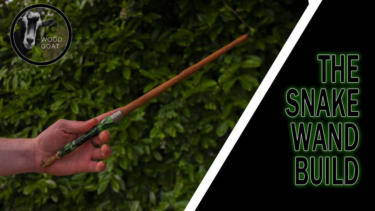 Turning a Snake Inspired Wand - YouTube
