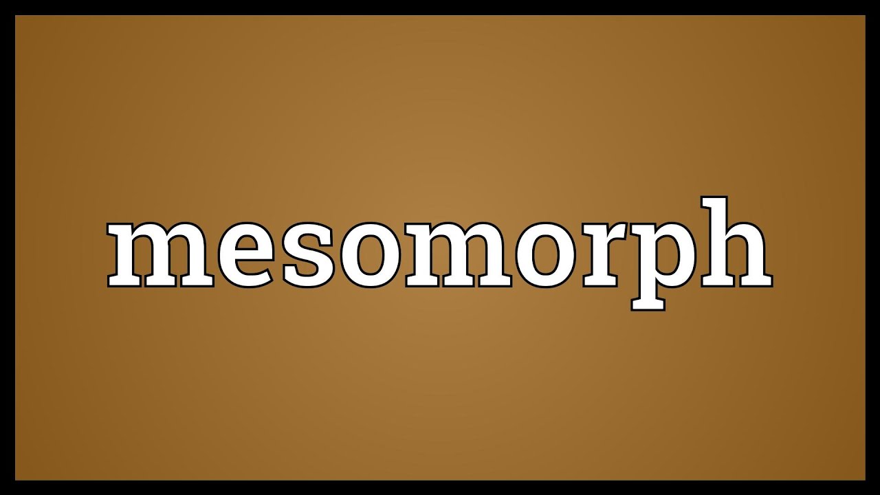 Mesomorph Meaning - YouTube