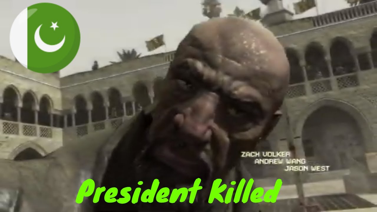 Call of Duty 4 PRESIDENT KILL PART - YouTube