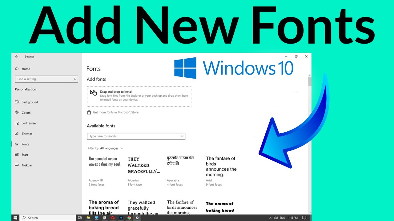 How to Add New Font in Windows PC or Laptop? - YouTube