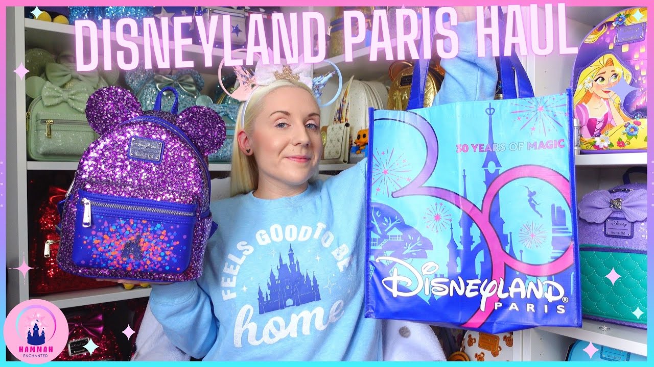 Disneyland Paris 30th Anniversary Trip Haul Disney Loungefly Ears ...