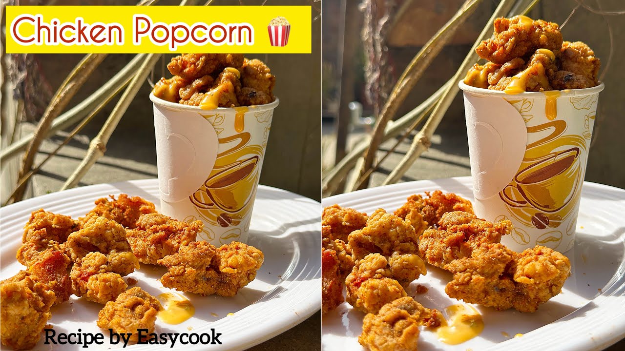 KFC Style Chicken Popcorn Recipe By Easycook| Crispy & Crunchy Chicken ...