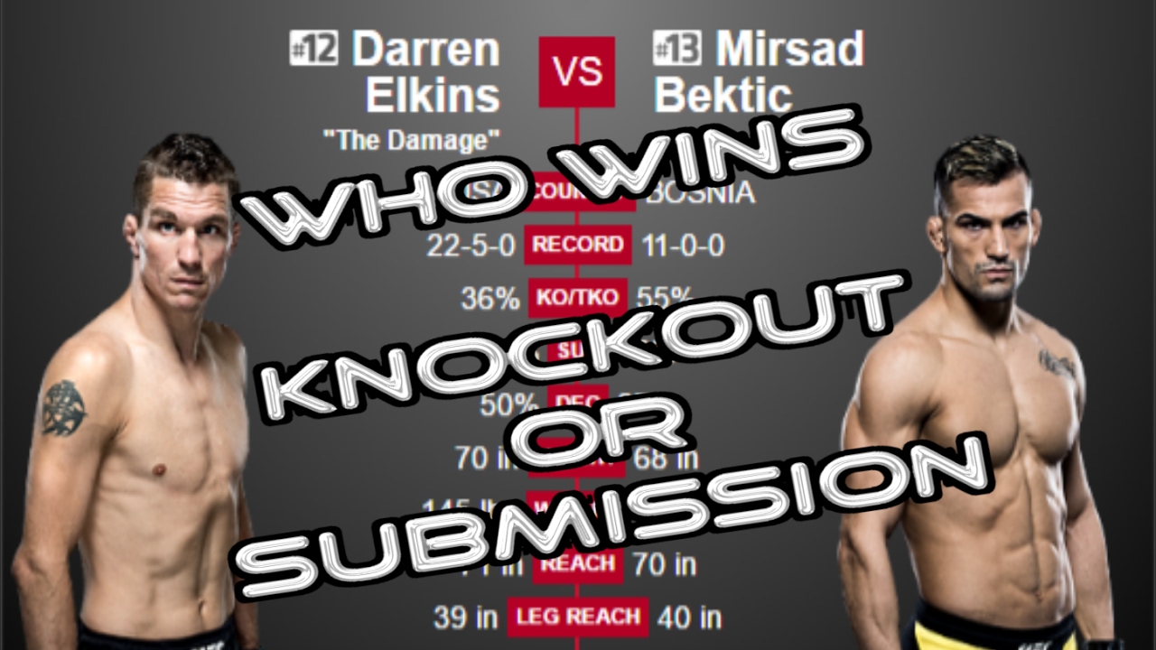 UFC Predictions: Darren Elkins vs Mirsad Bektic "UFC 209 Preview" - YouTube