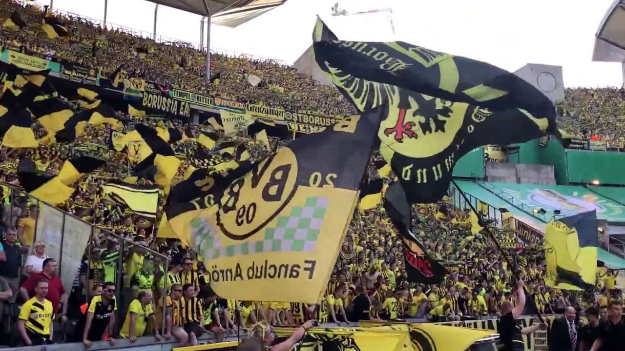 DFB Pokalfinale 2017 BVB Block - YouTube