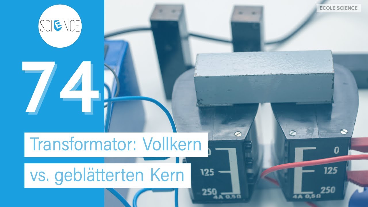 Transformator Vollkern vs geblätterten Kern - Experiment - YouTube
