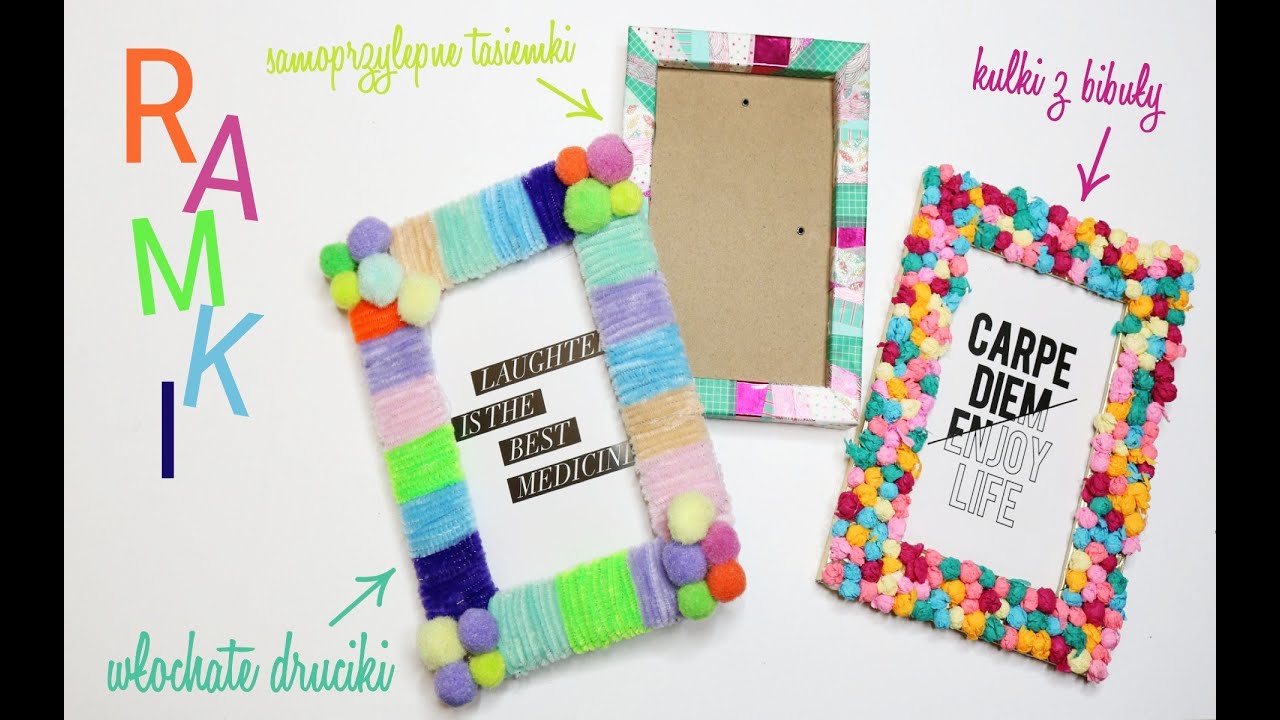 Zamień zwykłą ramkę na zdjęcia w super kolorową ozdobę! - YouTube