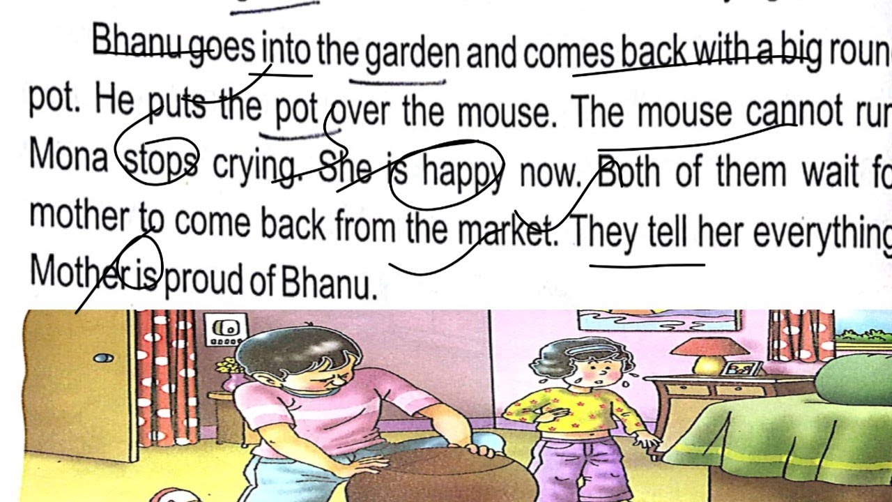 "A mouse in the house"~ English reading/ इंग्लिश में ट्रांसलेट करना ...