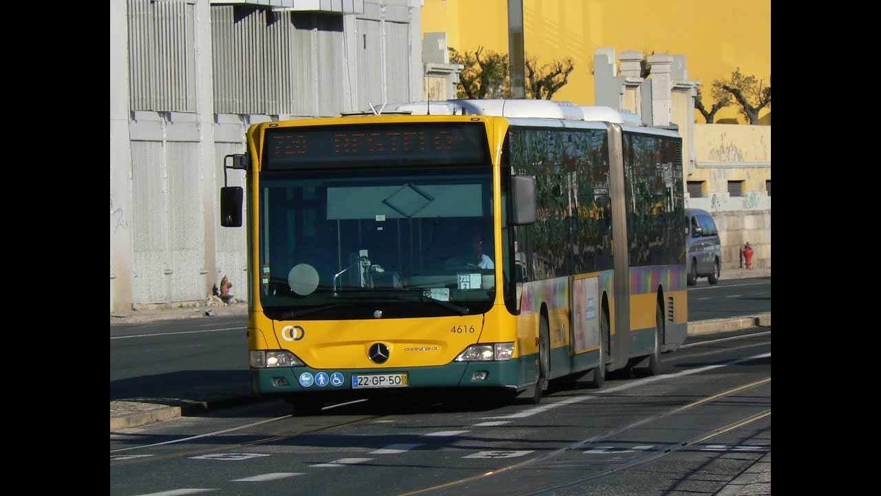 Carris: autocarros articulados Mercedes 0530 G - YouTube