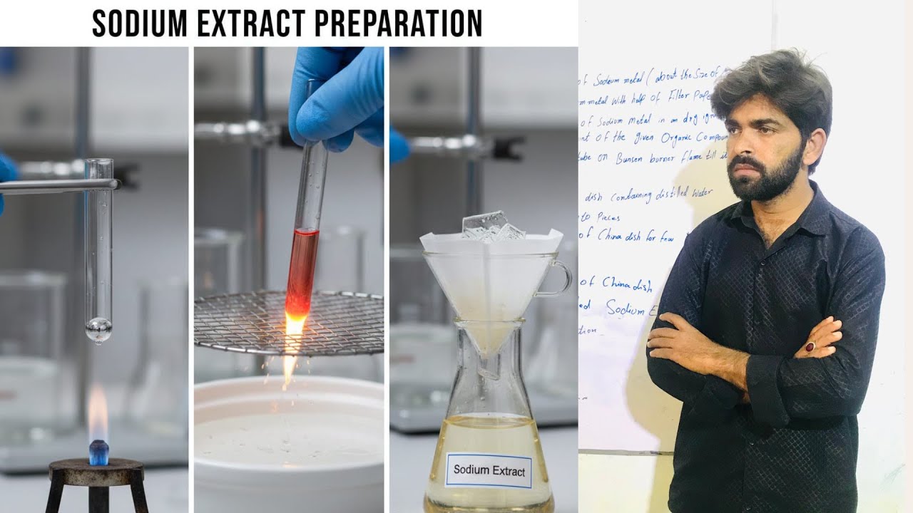 Preparation of Sodium Extract | Lassaigne's Test | Fusion Extract - YouTube
