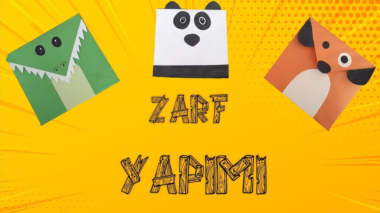 A4 Kağıdından Zarf Yapımı - YouTube
