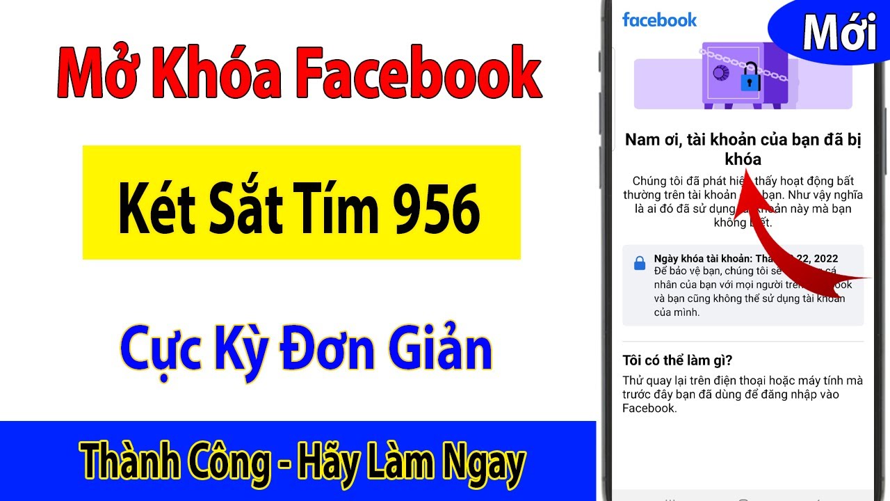 Cách mở khóa Facebook dạng két sắt 956 mới nhất || Mở khóa Facebook bị ...