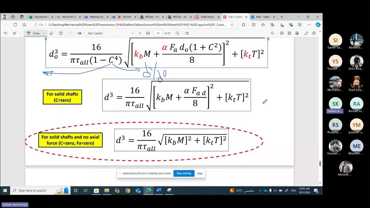 Lecture 1 Shaft design problems solution - YouTube