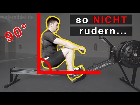Rudergerät: Warum AUFRECHT SITZEN nicht gut für dich ist... (Technik beim Rudern auf dem Rudergerät)