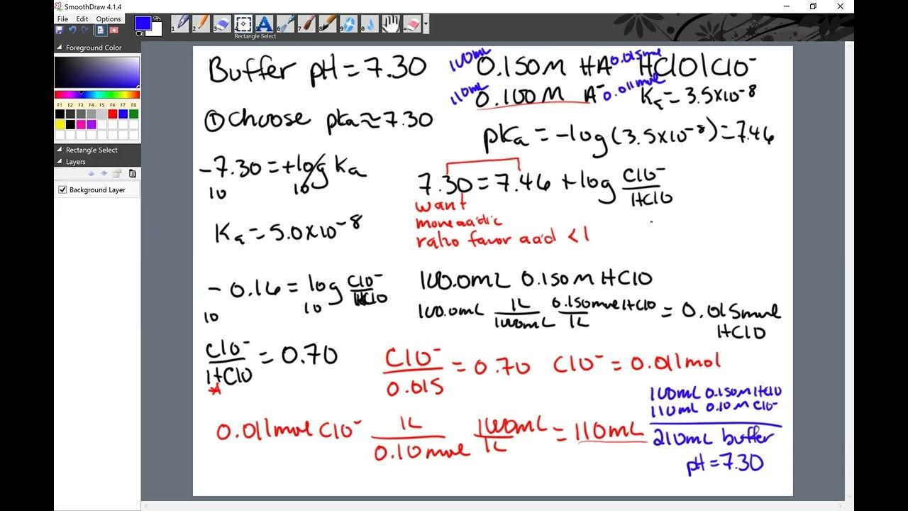 Buffers & Titrations - 4 Making and Using a Whole Buffer - YouTube