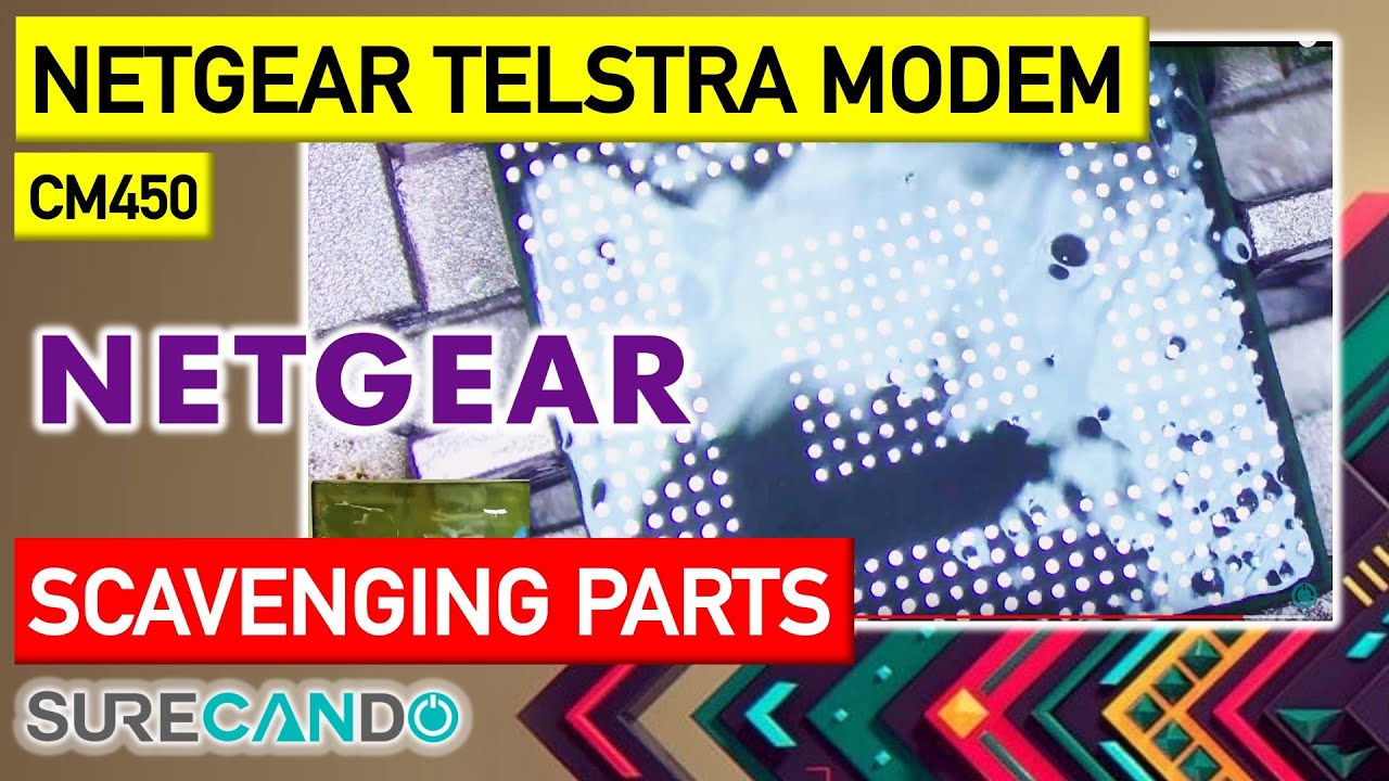 Telstra Cable Modem Disassembly NETGEAR CM450 Cable Modem disassembly scavenge parts. - YouTube