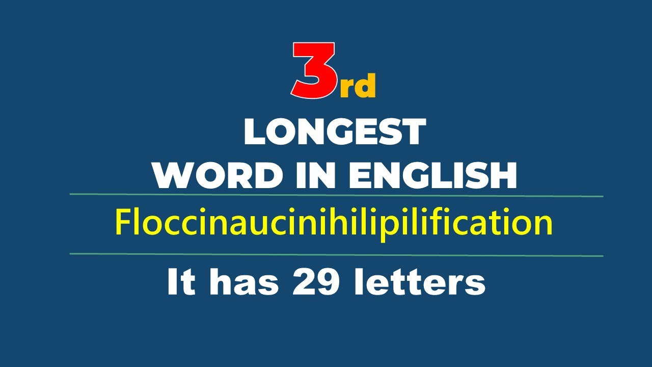 Pronunciation of third longest word in English ...