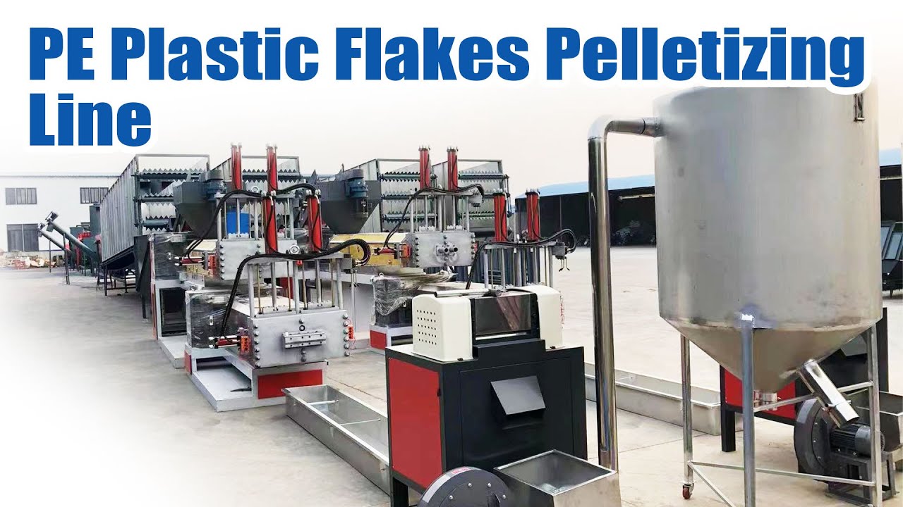 PE Plastic Flake Pelletizing Line | Plastic Recycling Machine Factory ...