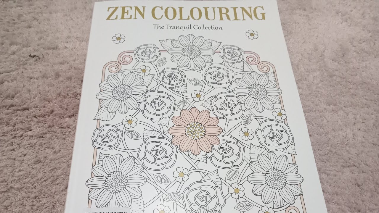 zen colouring the tranquil collection flip through - YouTube