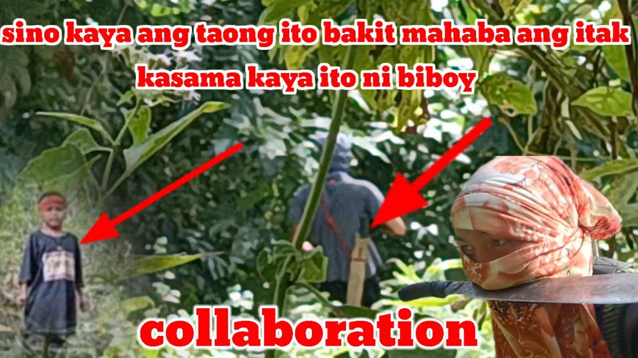 taong may mahaba Ang itak may hinahanap, Hindi kaya kasama to ni biboy ...