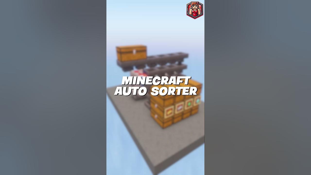 Fully Automatic Item Sorting System #minecraft - YouTube