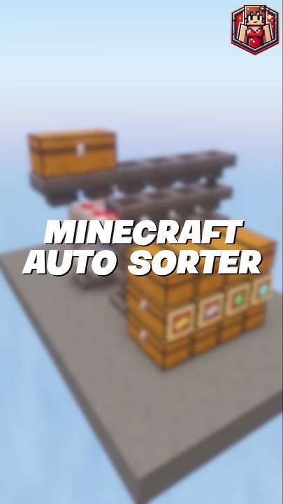 Fully Automatic Item Sorting System #minecraft - YouTube